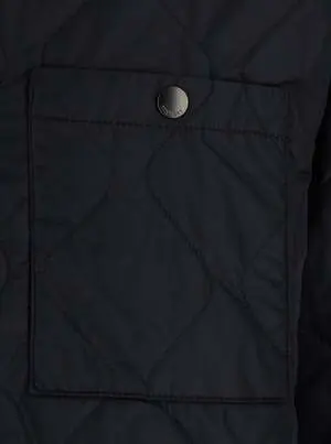 Burberry Brighton' Black Jacket With Quilted Motif And Reversible Design In Tech Fabric