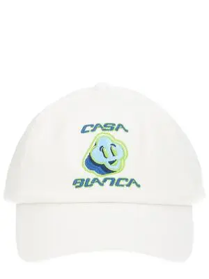 Casablanca Baseball Hat With Logo - White