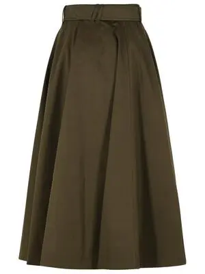 Burberry Brenda Cotton Gabardine Trench Skirt