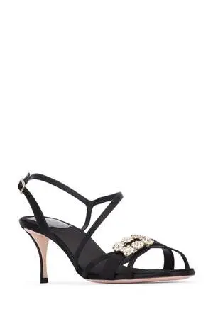 ROGER VIVIER Mini Flower Strass Sandal 65