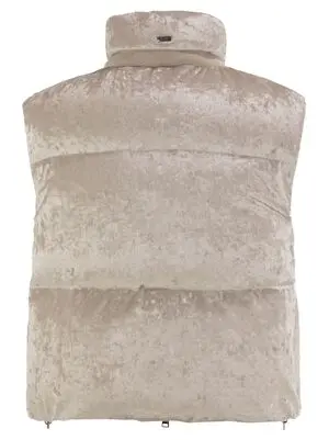 Herno Velvet-effect Padded Gilet