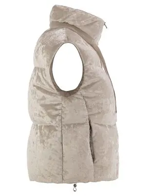 Herno Velvet-effect Padded Gilet