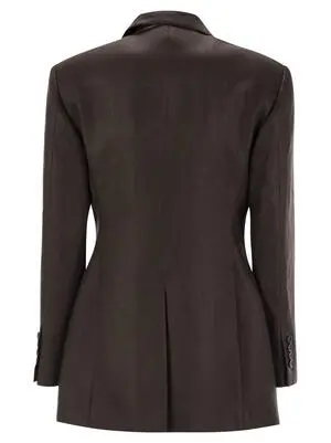 Brunello Cucinelli Shiny Linen Twill Jacket