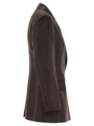 Brunello Cucinelli Shiny Linen Twill Jacket