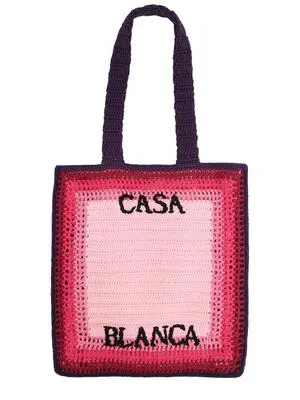 Casablanca Tote Bag With Logo - Pink