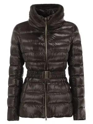 Herno Claudia Ultralight Nylon Down Jacket - Brown