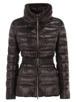 Herno Claudia Ultralight Nylon Down Jacket - Brown