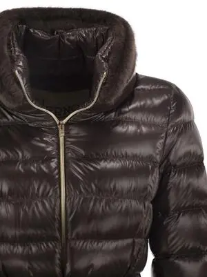Herno Claudia Ultralight Nylon Down Jacket - Brown