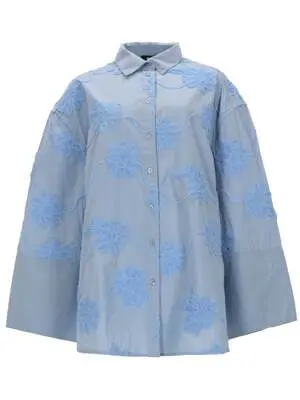 ROTATE BY BIRGER CHRISTENSEN Camicia Oversize Con Dettoglio Floreale - Multicolor