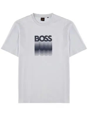 BOSS T-shirt With Logo - Gray