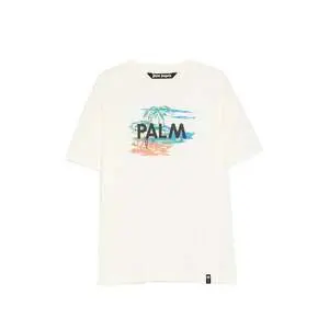 Palm Angels Neutrals T-shirts & Vests T-shirts - Cream
