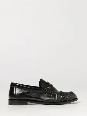 Saint Laurent Le Loafer Penny Loafers In Smooth Lambskin With Monogram - Black