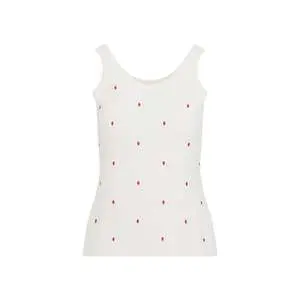 Bottega Veneta Embellished Tank Top - White