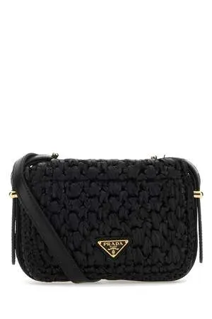 Prada Raffia Crossbody Bag