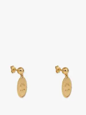 Celine Brass Earrings With Finish