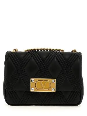 Valentino Garavani Quiltie 67 Shoulder Bag - Black