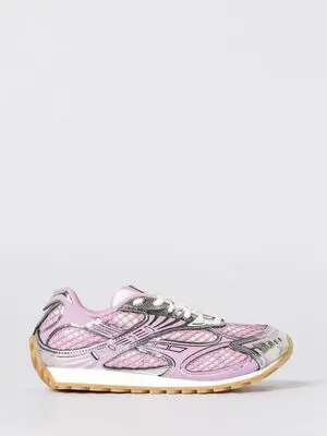 Bottega Veneta Orbit Mesh And Rubber Sneakers - Pink