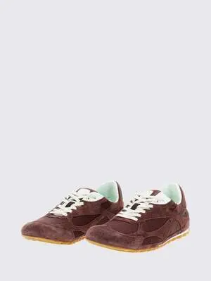 Bottega Veneta Orbit Suede And Nylon Sneakers - Red