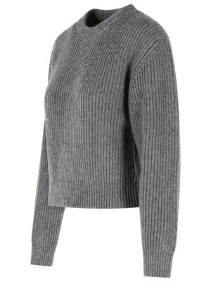 JIL SANDER Grey Wool Sweater