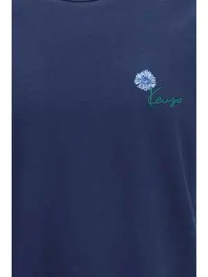 Kenzo Tulip Embroidered Cotton T-shirt