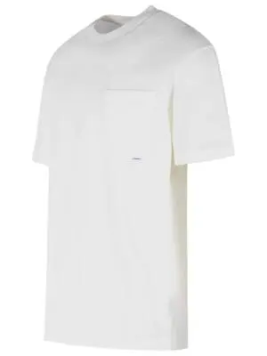 JIL SANDER Black Cotton T-shirt - White
