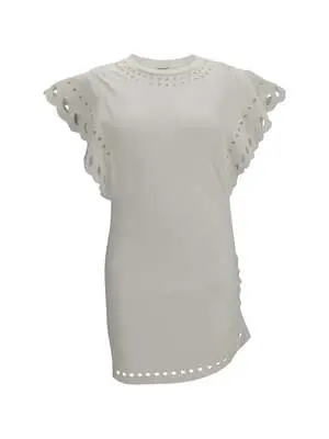 Isabel Marant Étoile Orlane Cotton And Broderie Dress - White
