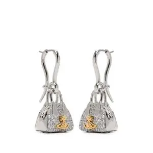 VIVIENNE WESTWOOD Crystal Orb Pendant Earrings