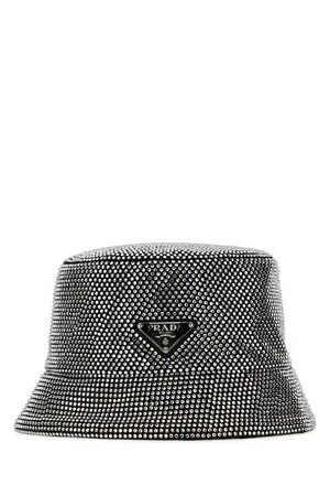 Prada Embellished Fabric Bucket Hat