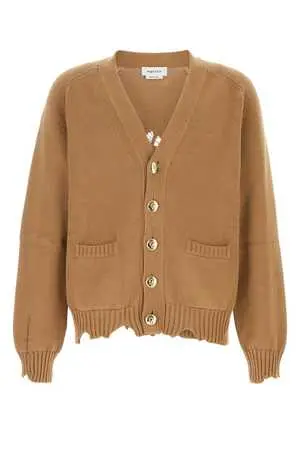 Alexander McQueen Cotton Cardigan - Brown