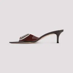GIANVITO ROSSI Elle 55 Mules - Red