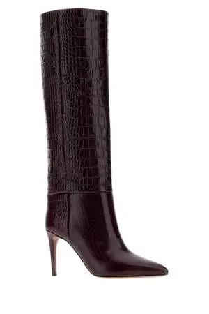 Paris Texas Burgundy Leather Boots