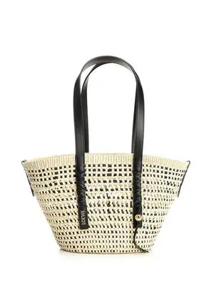 Loewe Medium Braid Basket Bag - Cream