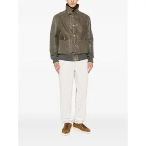 Brunello Cucinelli Neutrals Trousers Regular & Straight-leg Trousers - Cream