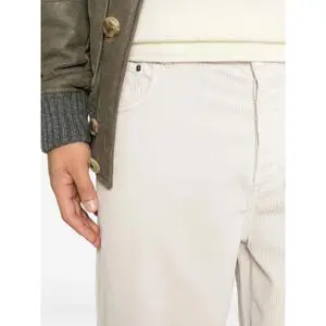 Brunello Cucinelli Neutrals Trousers Regular & Straight-leg Trousers - Cream