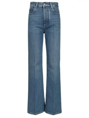 Bottega Veneta Medium Indigo Flared Jeans - Blue