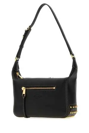 TOD'S Leather Shoulder Bag - Black