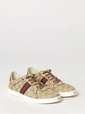 Gucci Stretch Low-top Cotton Sneakers With Jacquard Gg Monogram