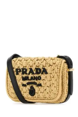 Prada Raffia Crossbody Bag