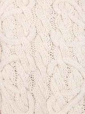 Loewe Anagram Sweater In Wool And Cotton Blend - Cream