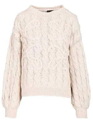 LOEWE LOEWE Anagram Wool And Cotton Blend Sweater