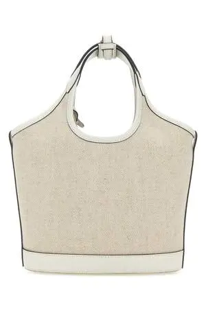 Prada Sand Canvas Handbag