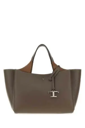 TOD'S Mud Leather Mini Handbag - Brown