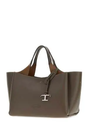 TOD'S Mud Leather Mini Handbag - Brown