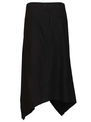 Bottega Veneta Lightweight Wool Midi Skirt - Black