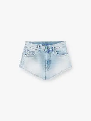 DIESEL® Blue Denim Shorts With Destroyed Effect - Multicolor