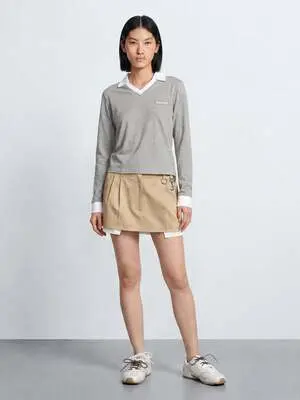 Miu Miu Cotton Chino Mini Skirt