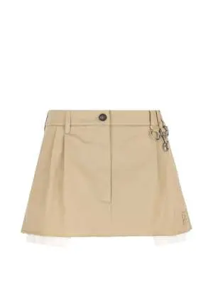 Miu Miu Cotton Chino Mini Skirt