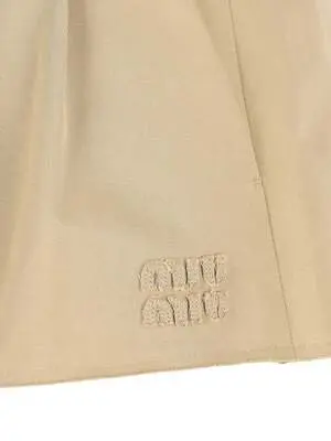 Miu Miu Cotton Chino Mini Skirt