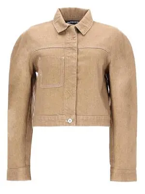 Jacquemus Cargo Jacket Ovalo - Cream