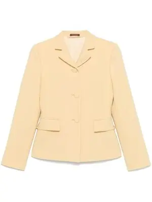 Gucci Crepe Wool Blazer - Yellow